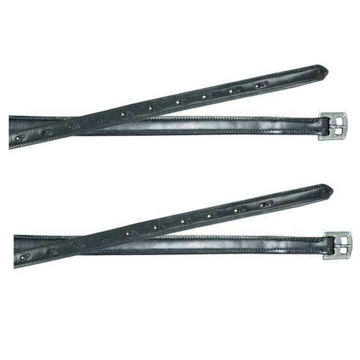 Paris Tack Double Layer Schooling 7/8" Wide English Stirrup Leathers w ...