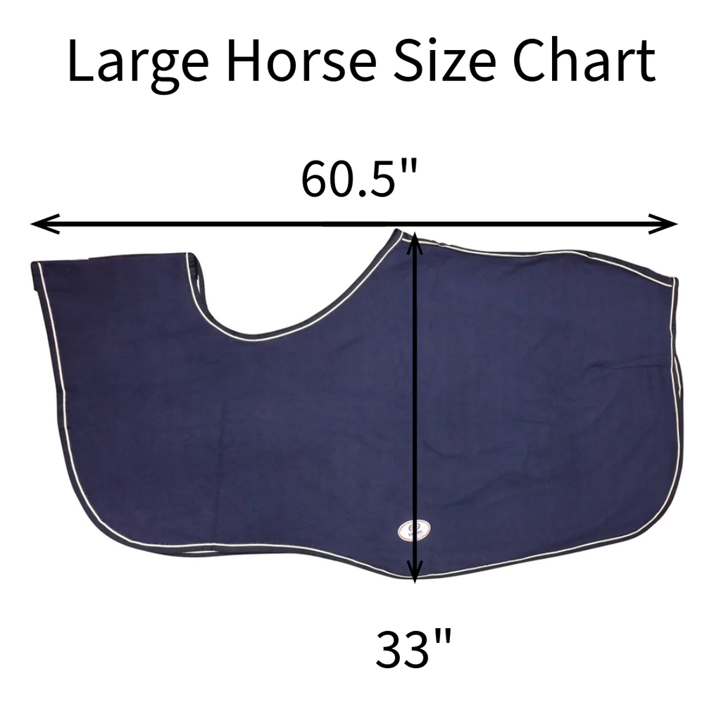 Derby Originals Classic Horse Polar Fleece Keyhole Quarter Sheet Exerc ...
