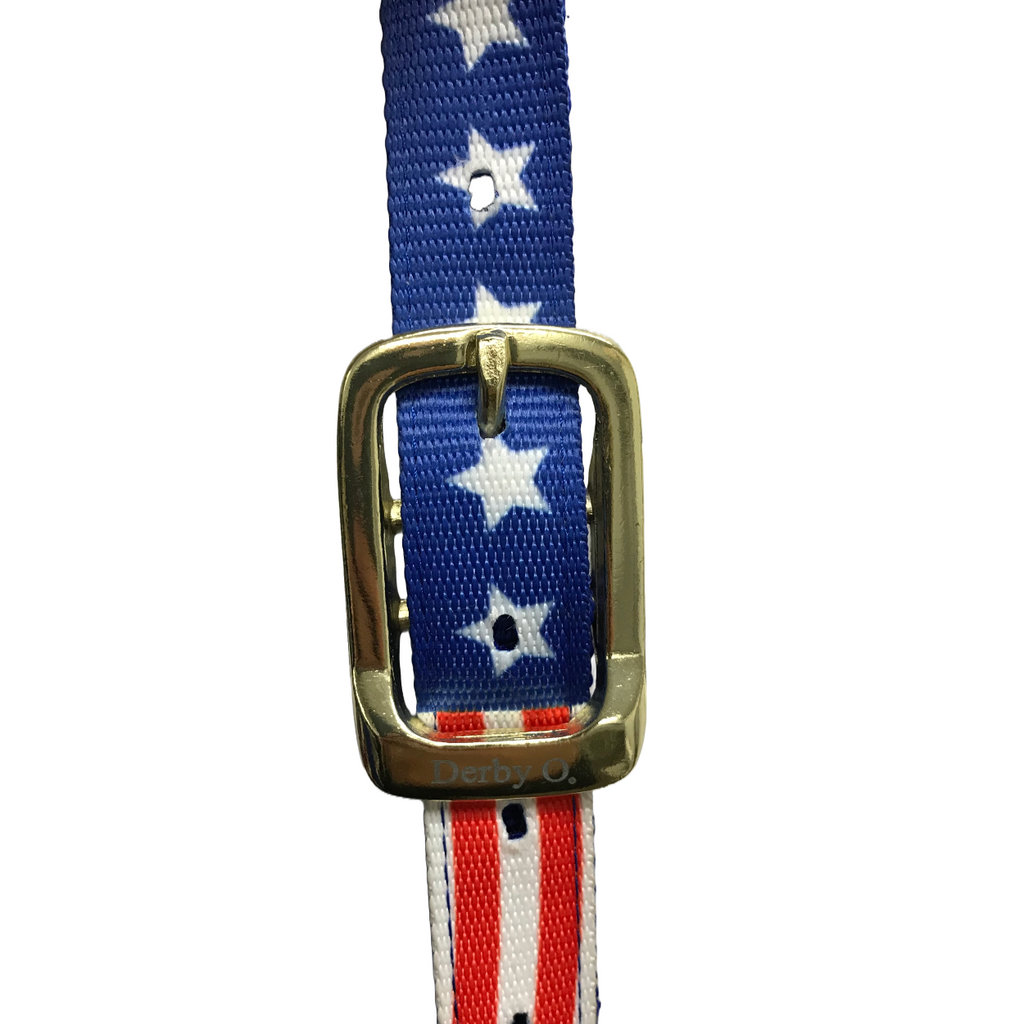 Derby Originals Patriotic Stars and Stripes Nylon Horse Halters with M ...
