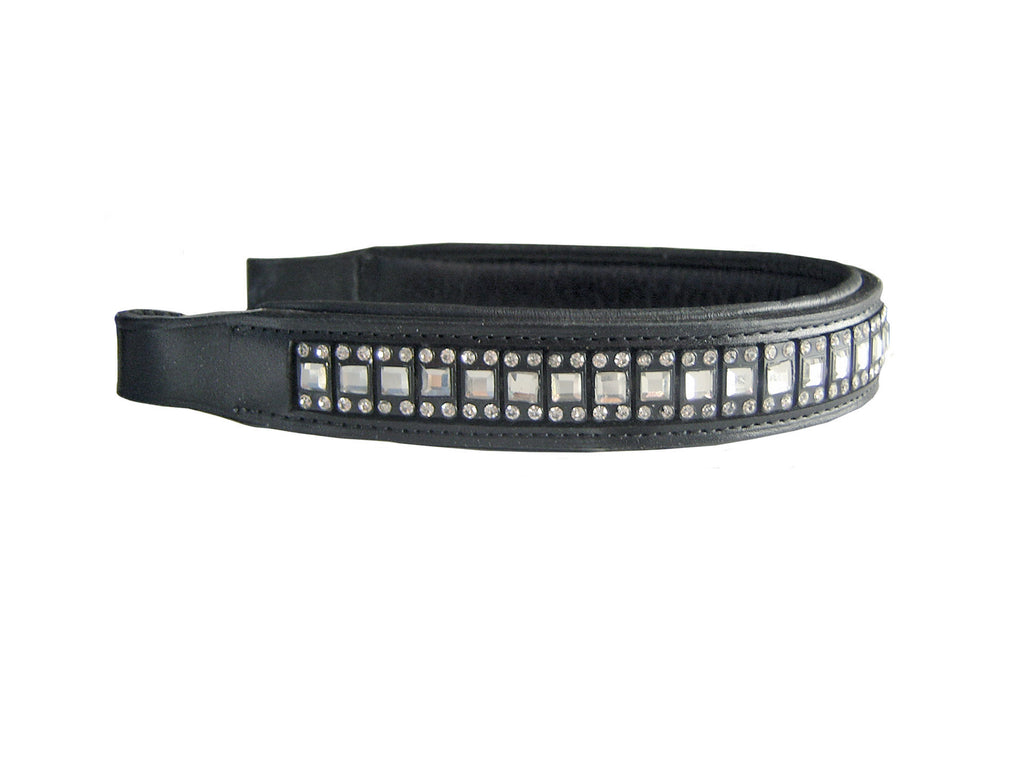 Paris Tack Padded Crystal Inlayed English Brow Band – Tack Wholesale