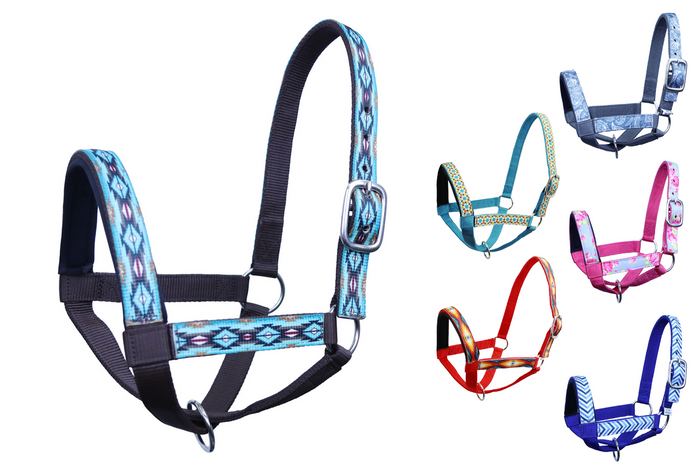 Derby Originals Patterned Double Layer Nylon Figure-8 Cattle Halters M ...