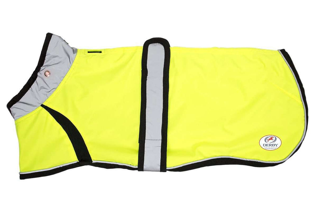 Safety Light Up LED Dog Jacket with Reflective Trim & Belt by Derby ...