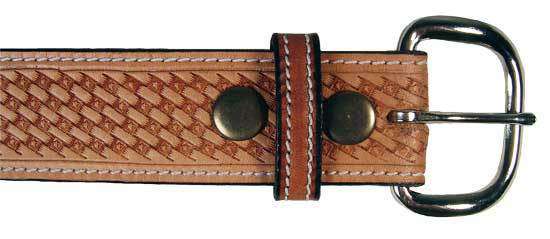 USA Leather Basket Tooled Western Belt with Buckle – Tack Wholesale