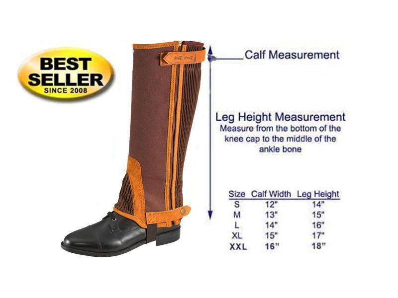 Paris Tack Canvas & Suede Leather Half Chaps – Tack Wholesale