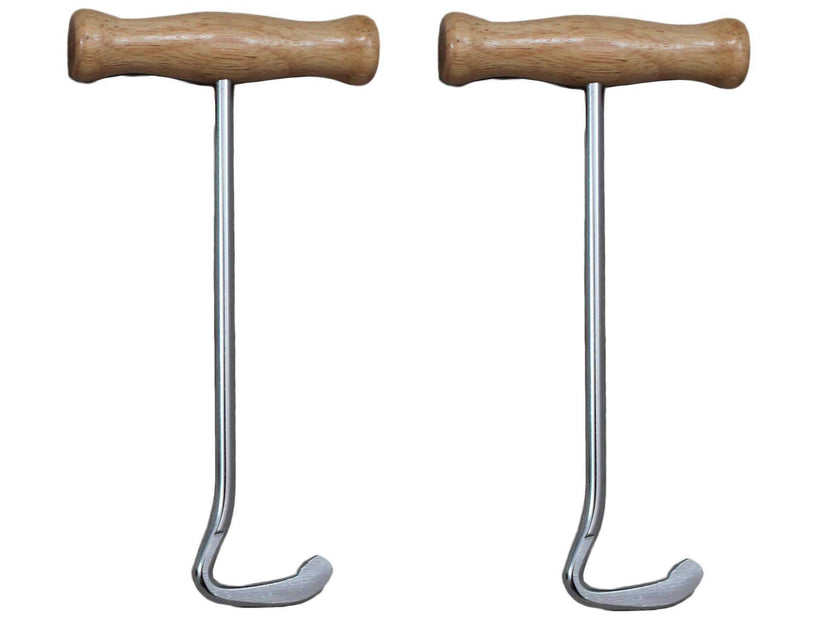 Derby Boot Pull Hooks with Wood Handles Pair 7.5" – Tack Wholesale
