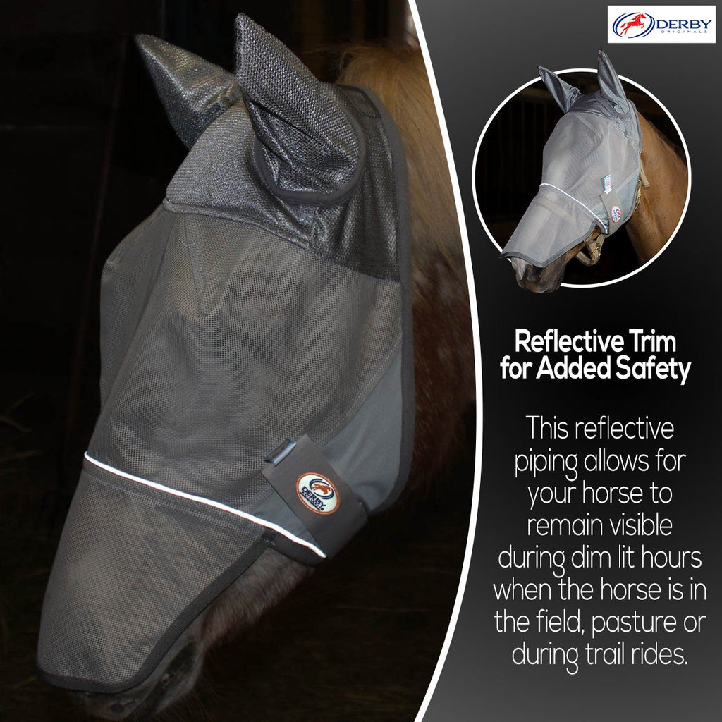 Protective Horse Fly Mask with Nose Cover – Tack Wholesale