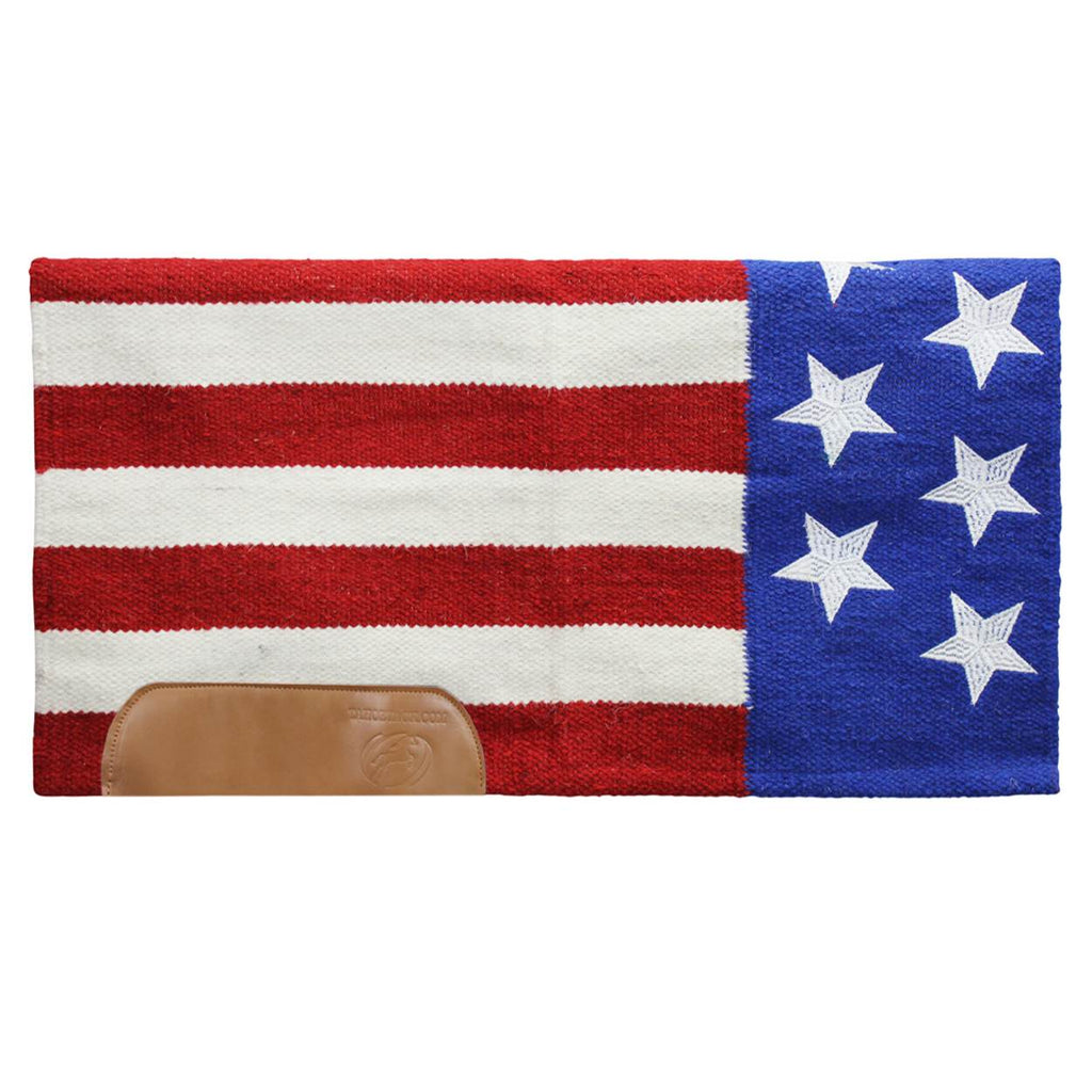 Tahoe Tack 32" x 32" American Pride New Zealand Wool Western Saddle Bl ...