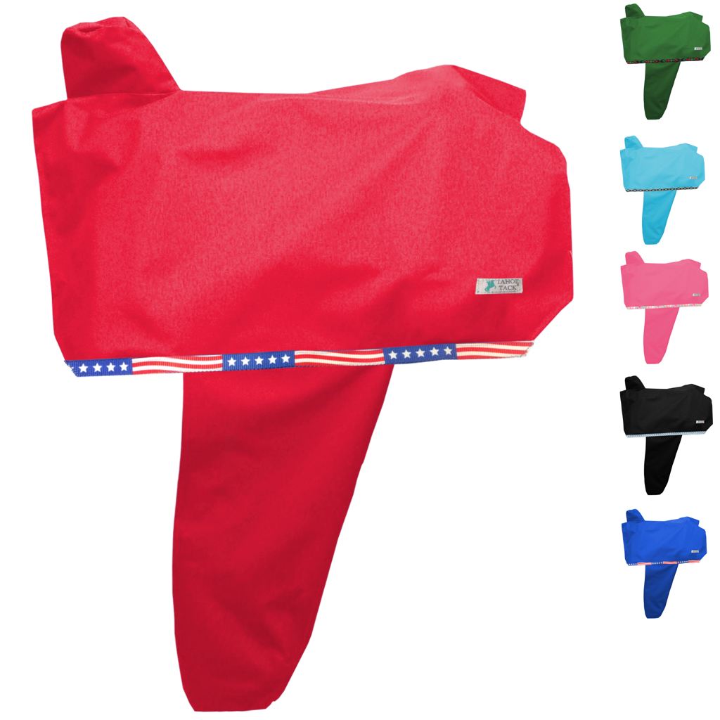 Tahoe Premium Heavy Duty Nylon Waterproof Western Saddle Cover with Si ...