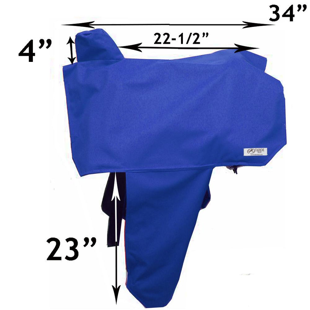 Tahoe Premium Heavy Duty Nylon Waterproof Western Saddle Cover with Si ...